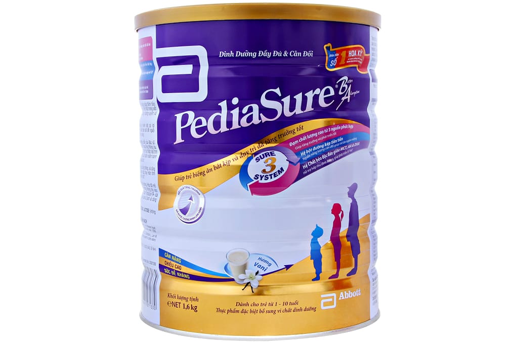 Sữa bột Abbott PediaSure B/A 1.6kg (cho bé 1-10 tuổi) - SONGHONG